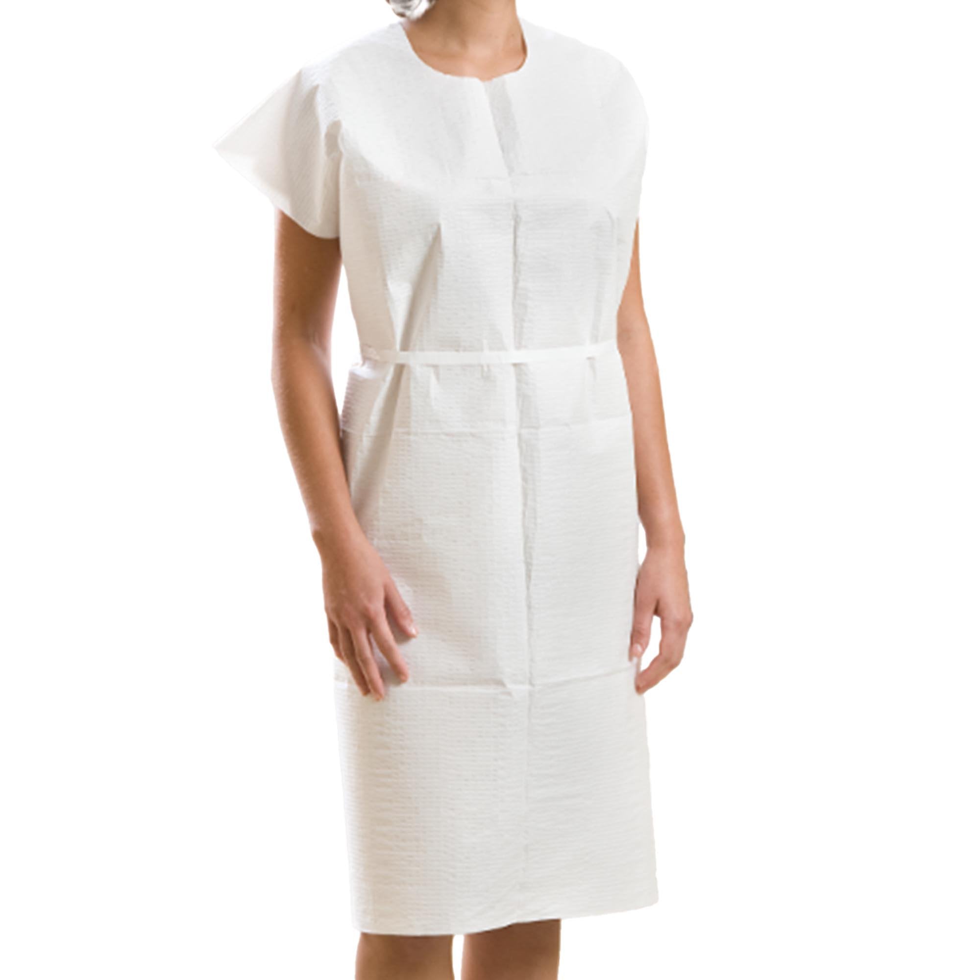 Patient Exam Gown X-Large Blue Disposable
