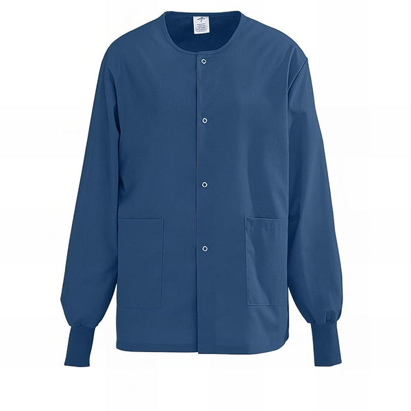 Medline AngelStat Unisex Snap Front Warm Up Scrub Jackets