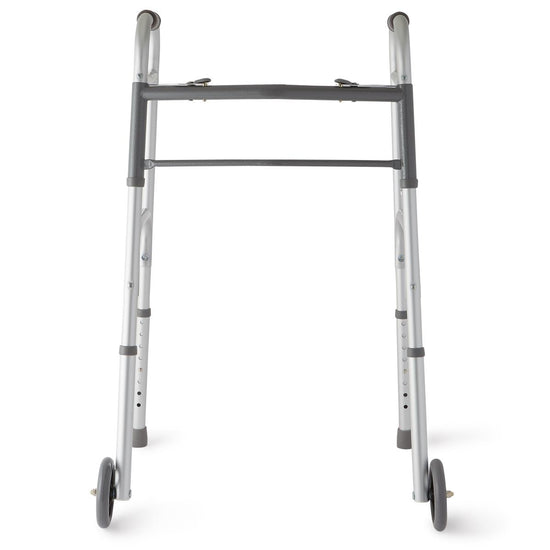 Guardian® Two-Button Folding Walker with 5" Wheels