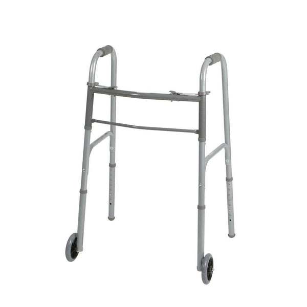 Guardian® Two-Button Folding Walker with 5" Wheels