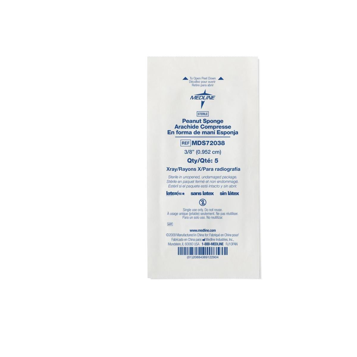 Medline X-Ray Detectable Peanut Sponges